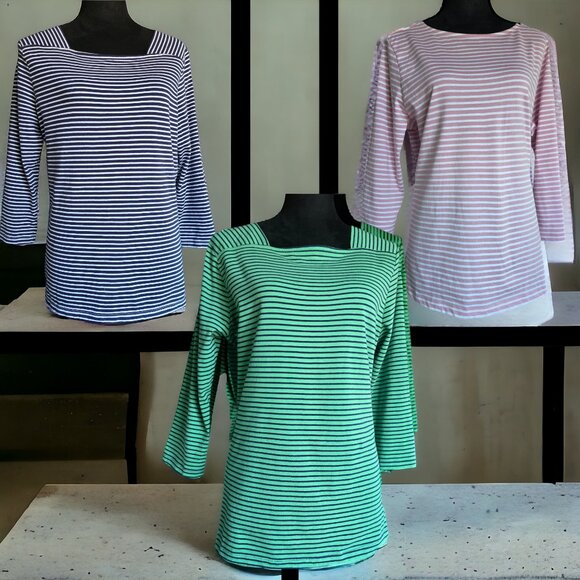 Appleseed's | Tops | Nwot Appleseeds Med Bundle Of 3 Cotton Knit ...